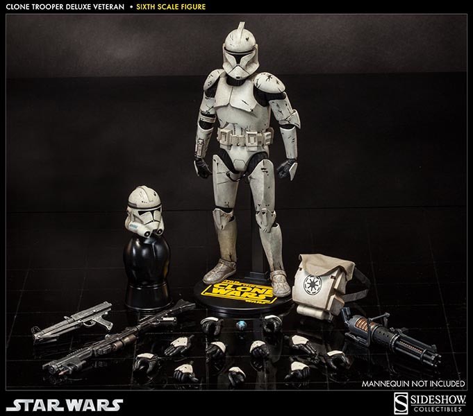 Sideshow Star wars clone trooper veteran 1/6 nt hot toys, Hobbies ...