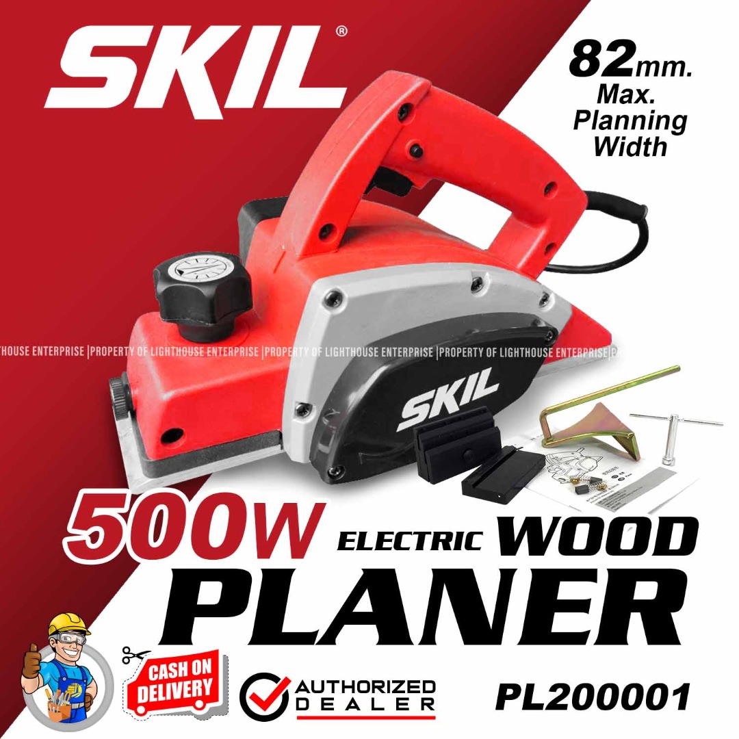SKIL 500W Electric Wood Planer 82MM For Woodworking (PL200001 ...