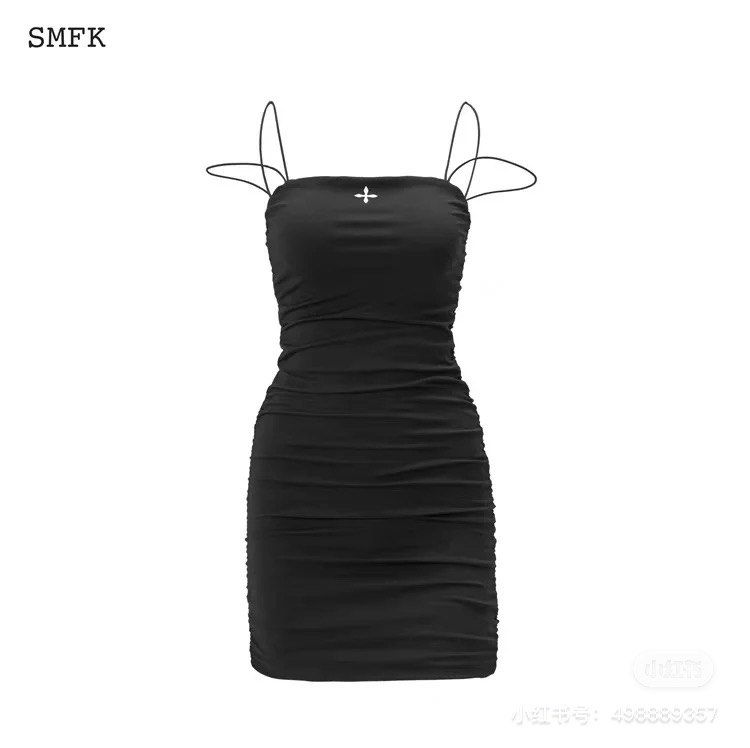 SMFK Black Dress, Women's Fashion, Dresses & Sets, Dresses on Carousell