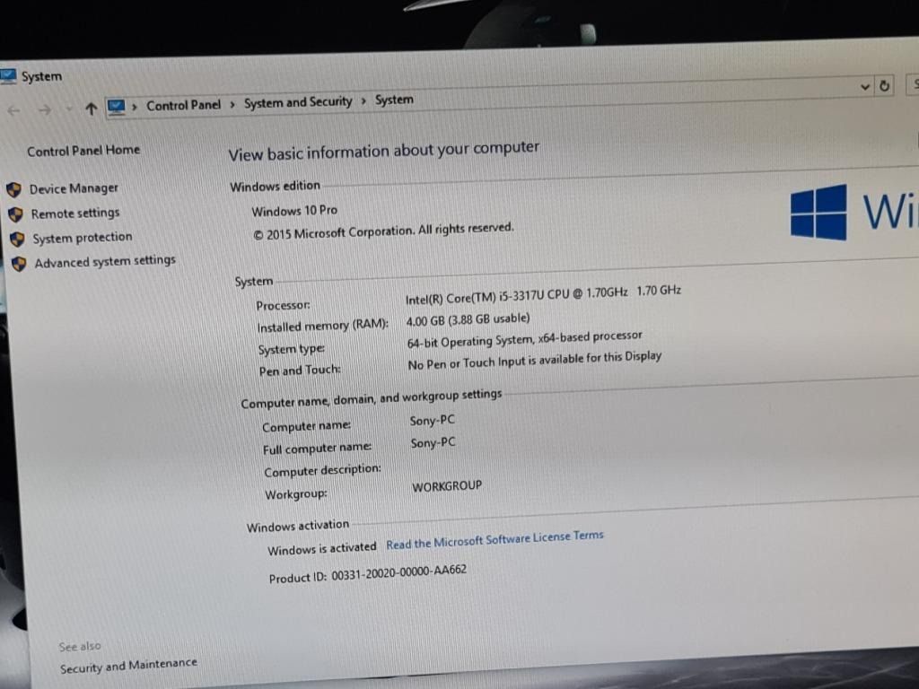 SONY VAIO ULTRA SLIM INTEL CORE i5 3RD GEN 4/128GB SSD-WIFI -HDMI-3.0 ...