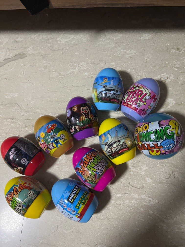 Surprise egg capsules, Hobbies & Toys, Toys & Games on Carousell