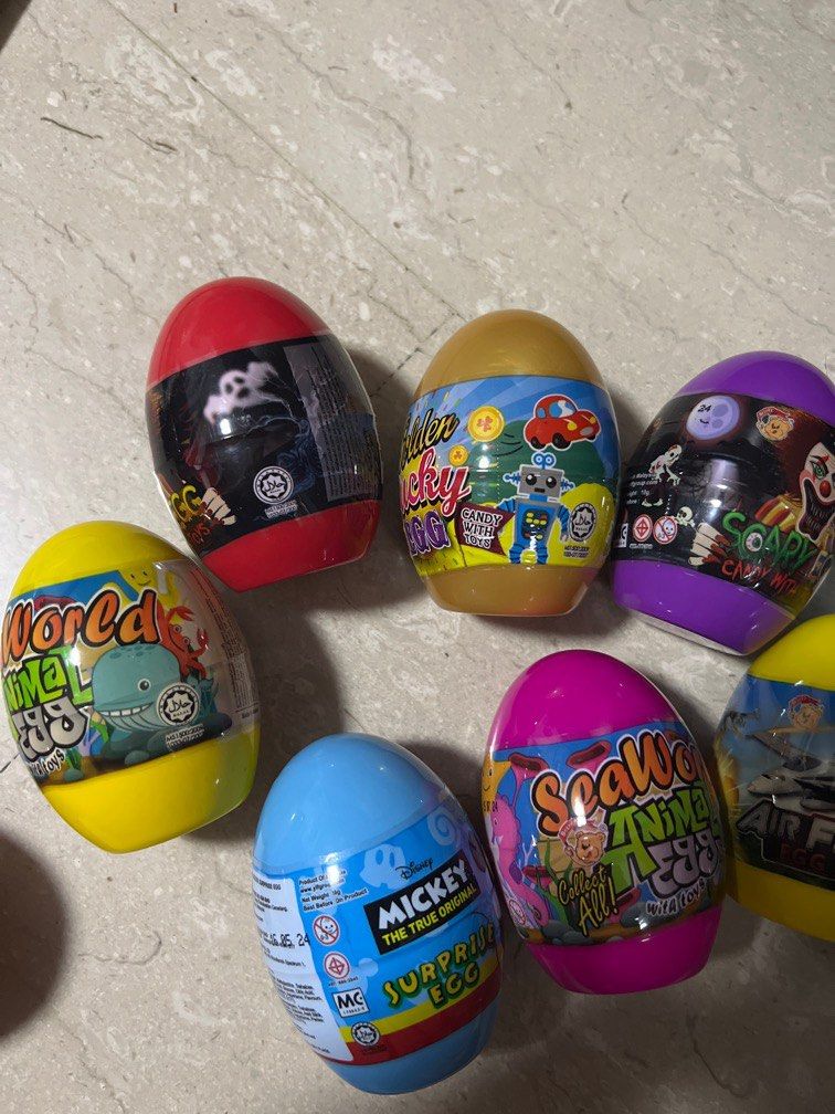 Surprise egg capsules, Hobbies & Toys, Toys & Games on Carousell