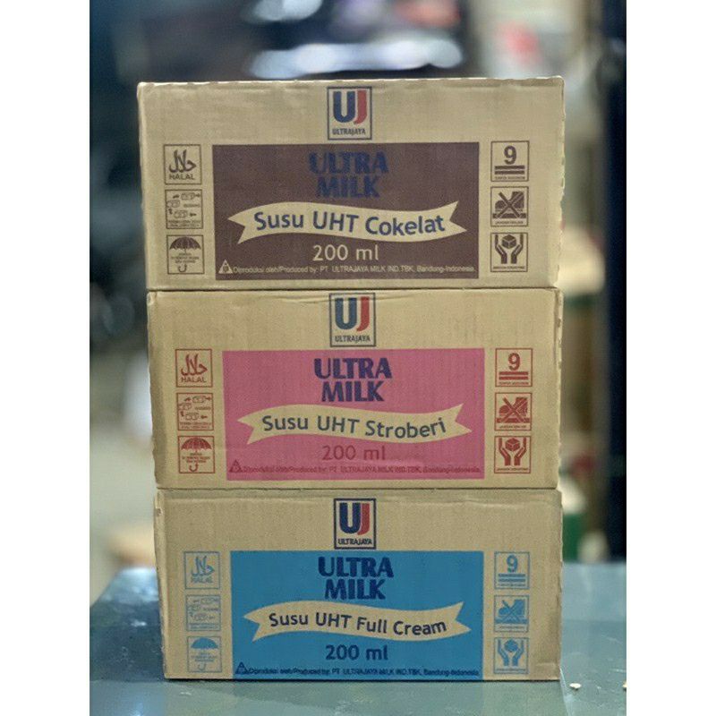 Susu Ultra milk 200ml isi 24pcs mix 2 rasa on Carousell