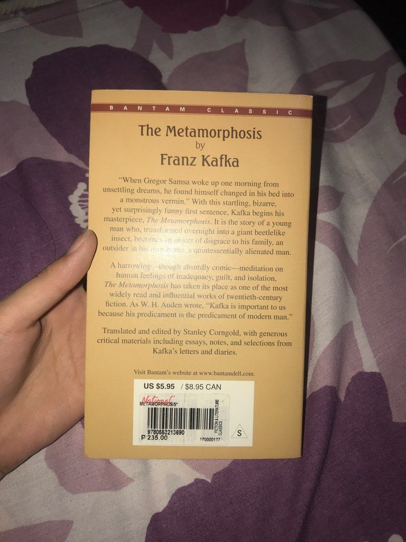 The Metamorphosis by Franz Kafka, Hobbies & Toys, Books & Magazines ...