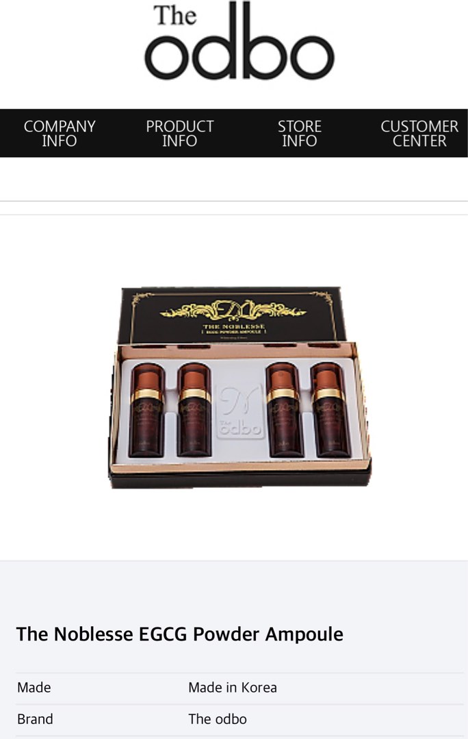 The Odbo (MADE IN KOREA), Beauty & Personal Care, Face, Face Care on ...