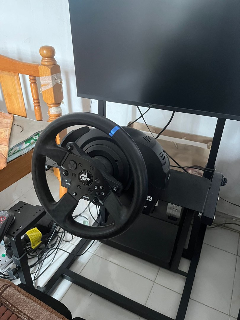 Thrustmaster T300 RS GT Edition + TH8A Shifter + Zenox Proam 專業賽車架連座位, 電子遊戲, 遊戲機配件, 手掣 - Carousell