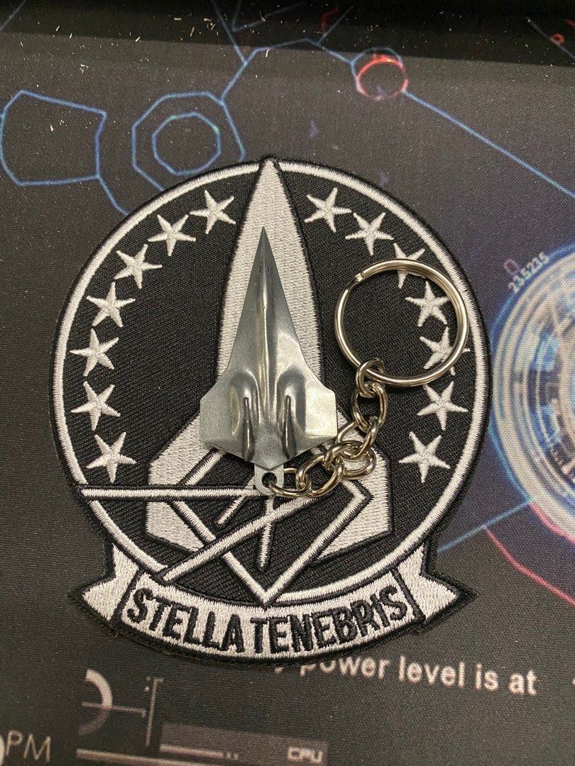 Topgun top gun Maverick Lockheed Darkstar keychain and mission patch ...