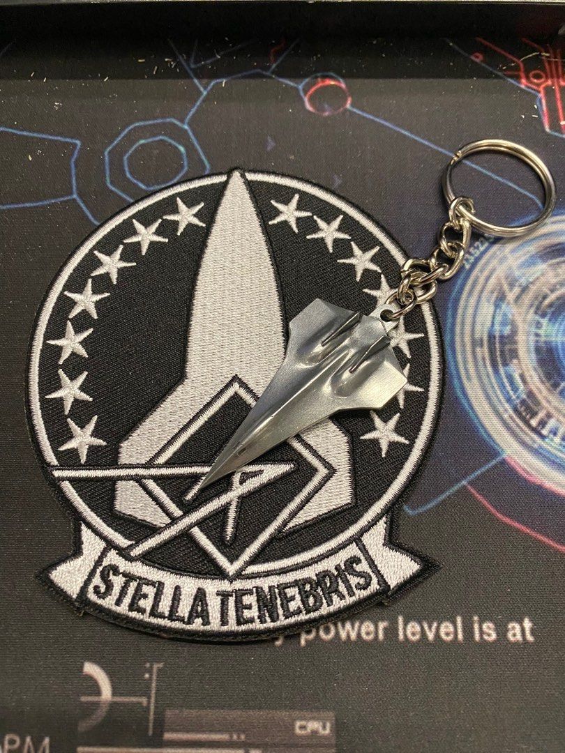 Topgun top gun Maverick Lockheed Darkstar keychain and mission patch ...