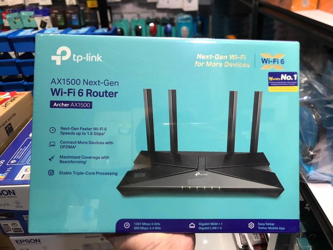 TP-Link Archer AX1500 Next-Gen WiFi6 Gigabit Router, Computers & Tech ...