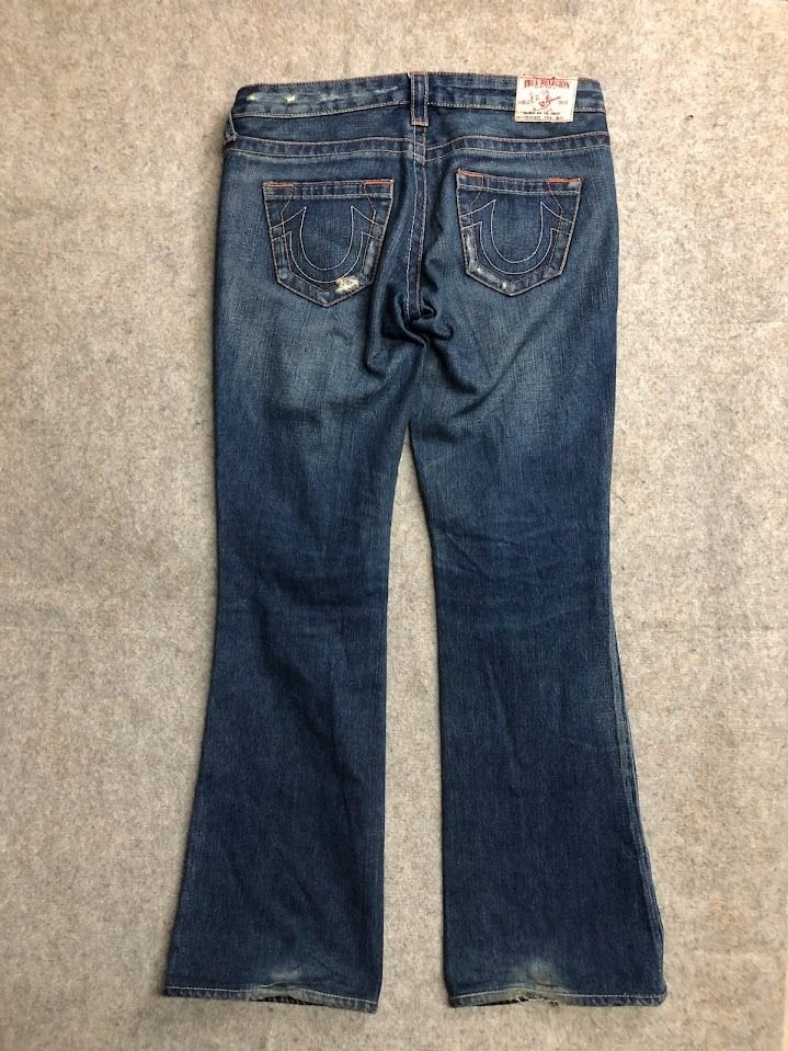 True Religion Bobby Jeans Blue Tag Size Low Rise Bootcut on Carousell