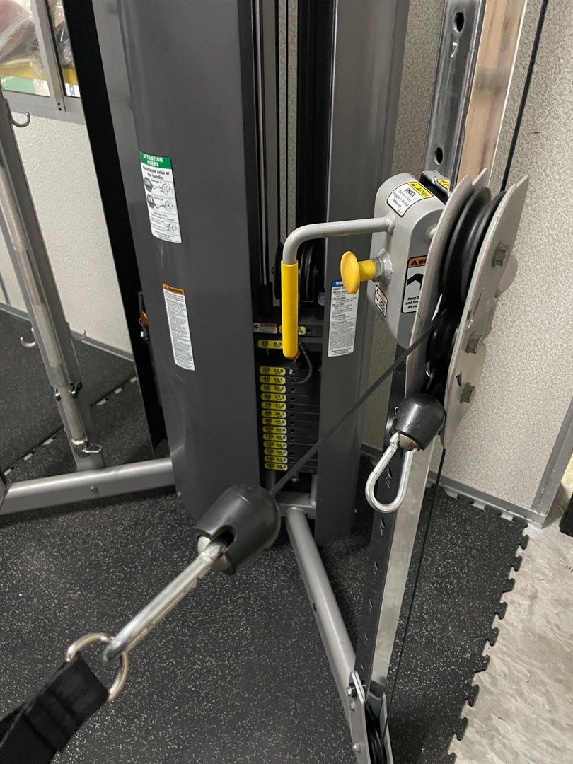 Tuffstuff tuff stuff CDP 300 functional trainer cable cross gym lat row ...