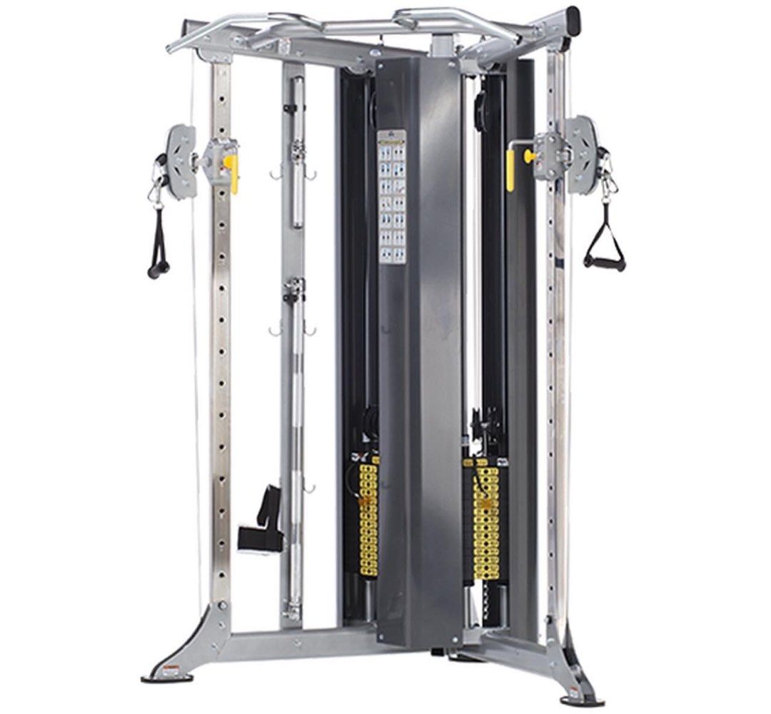 Tuffstuff tuff stuff CDP 300 functional trainer cable cross gym lat row ...