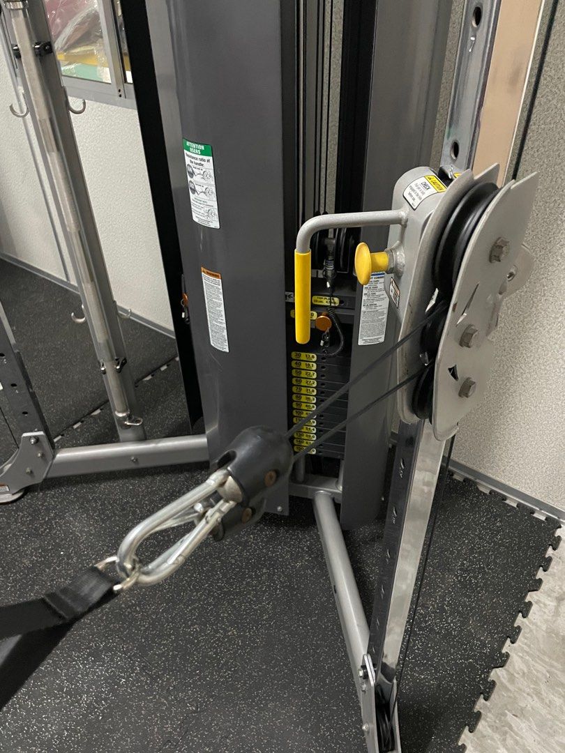 Tuffstuff tuff stuff CDP 300 functional trainer cable cross gym lat row ...