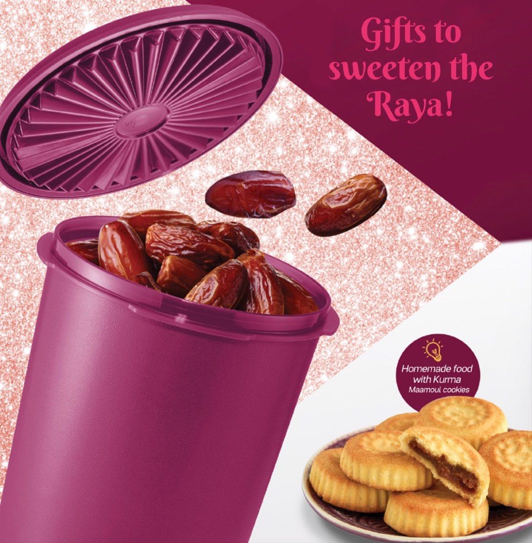 Tupperware Hari Raya Kurma Gift Set 2023, Food & Drinks, Local Eats on ...