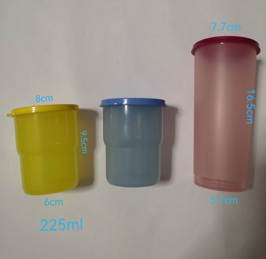 Tupperware tumbler (set of 3), Furniture & Home Living, Kitchenware ...