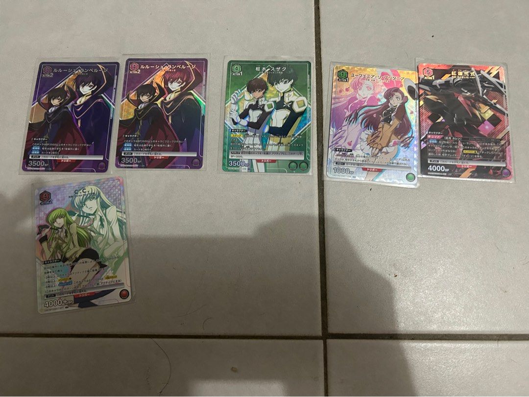Union arena code geass aa c.c, Hobbies & Toys, Toys & Games on Carousell