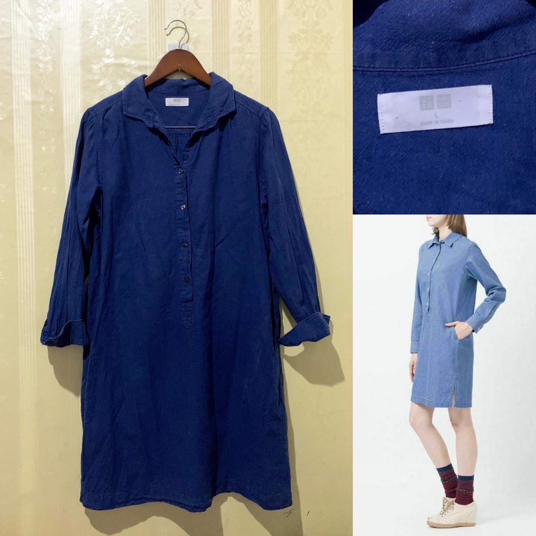Uniqlo linen dress, Women's Fashion, Dresses & Sets, Dresses on Carousell