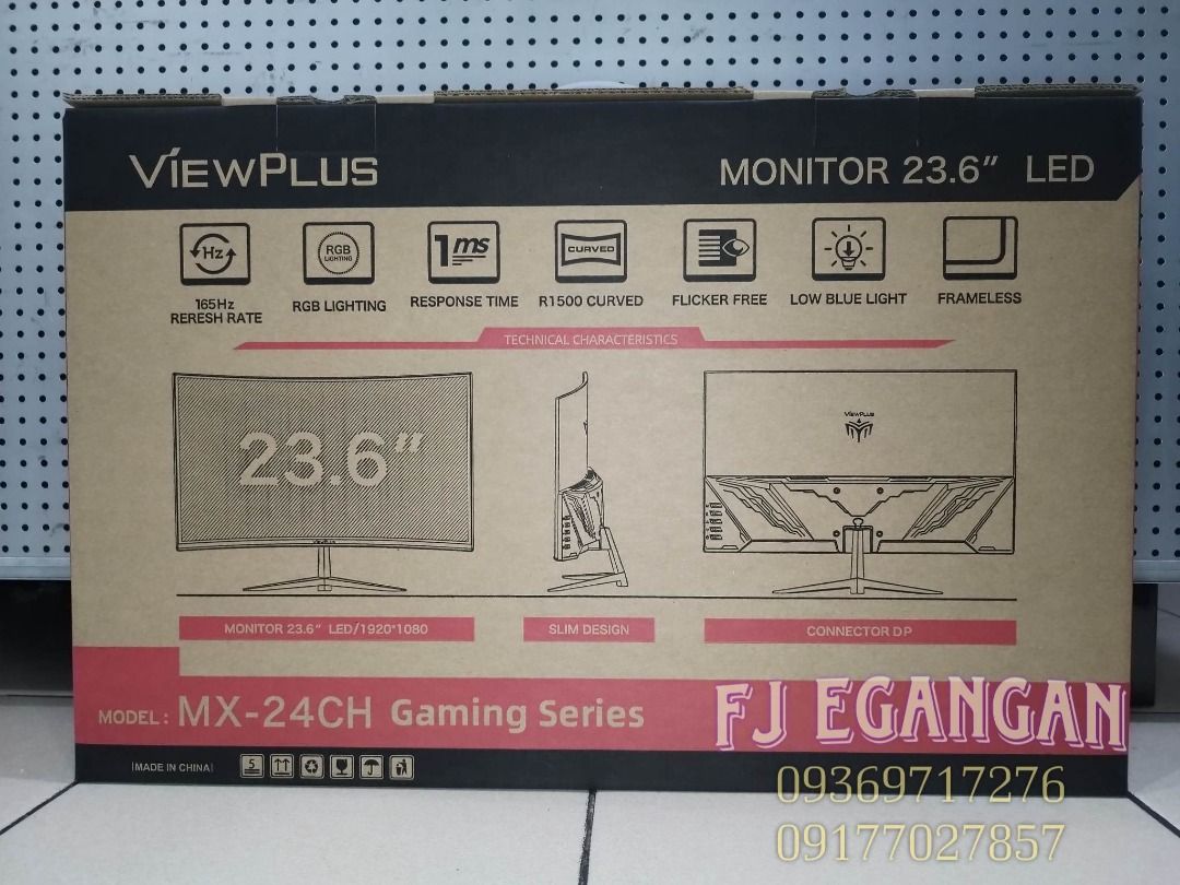 Viewplus MX-24CH 23.6" with VGA and HDMI port Curve LED Monitor / Gaming Monitor, Computers ...