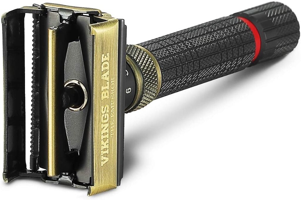 VIKINGS BLADE PREMIUM The Emperor 'MEIJI' Adjustable Safety Razor ...