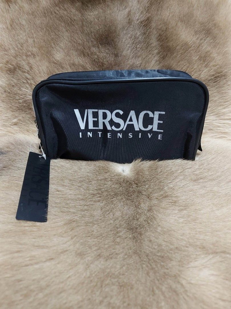 Vintage versace intensive nylon pouch/clutch, Women's Fashion, Bags ...