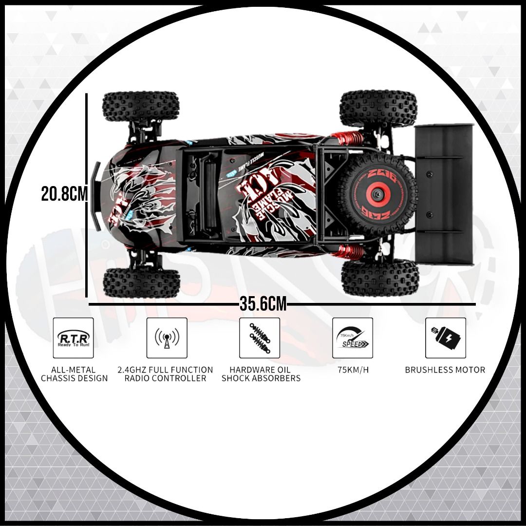 WLToys 124016 V2 RC Car Off-road Buggy Basher 1:12 scale 2.4ghz, Hobbies & Toys, Toys & Games on ...