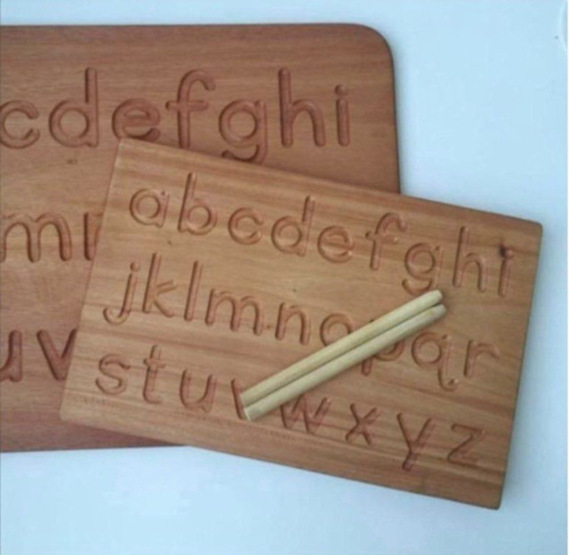 Wooden Alphabets / Alphabet tracing board, Hobbies & Toys, Toys & Games ...