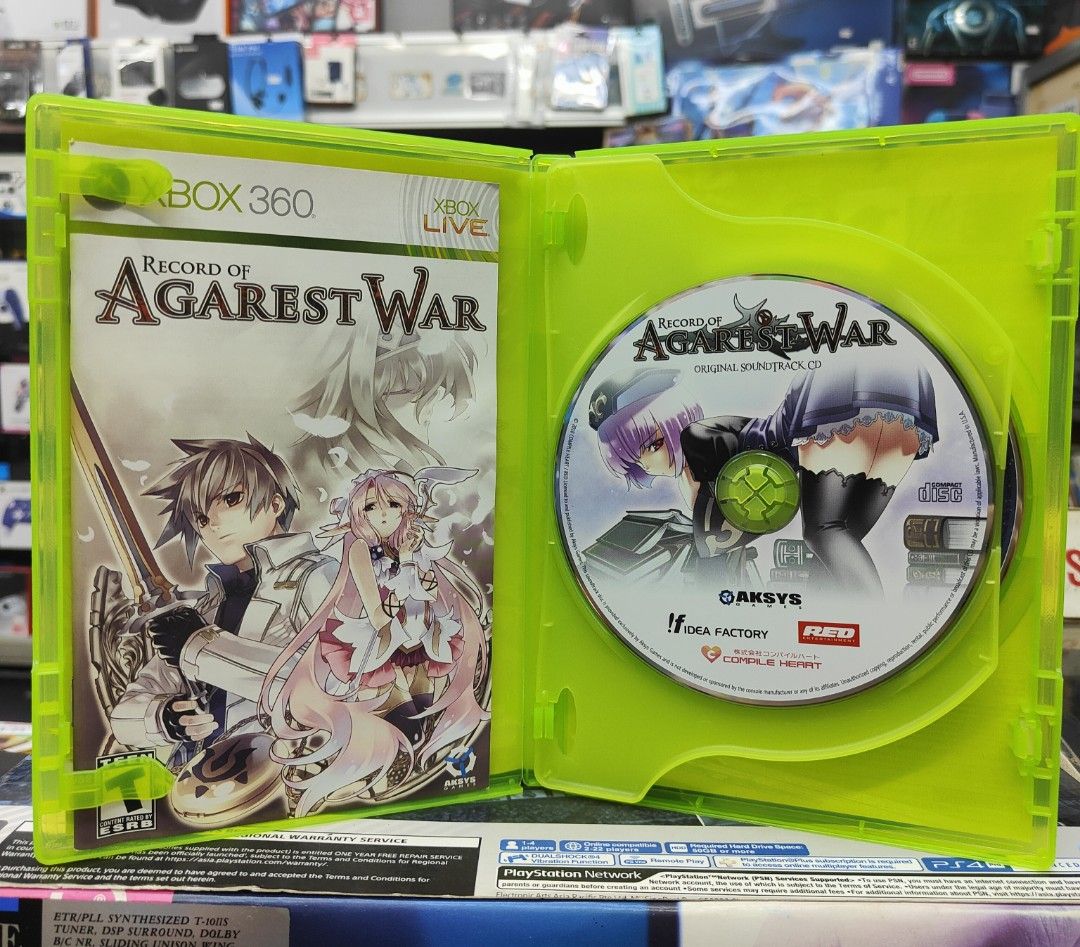 Xbox 360 Record of Agarest War + Sound Track Disc, Video Gaming, Video ...