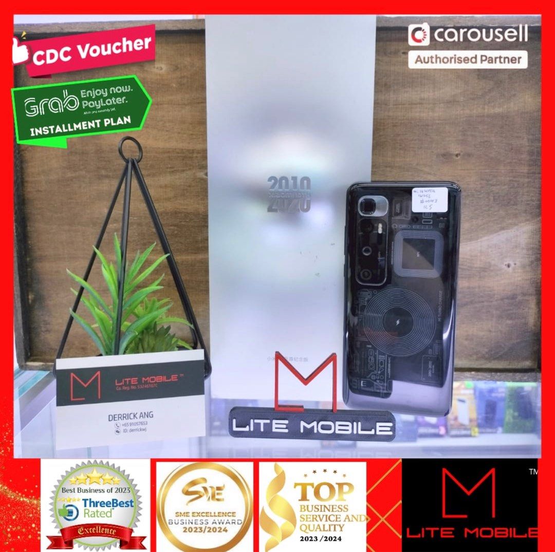 Xiaomi Mi 10 Ultra Transparent 10th Anniversary Special Edition 256GB ...