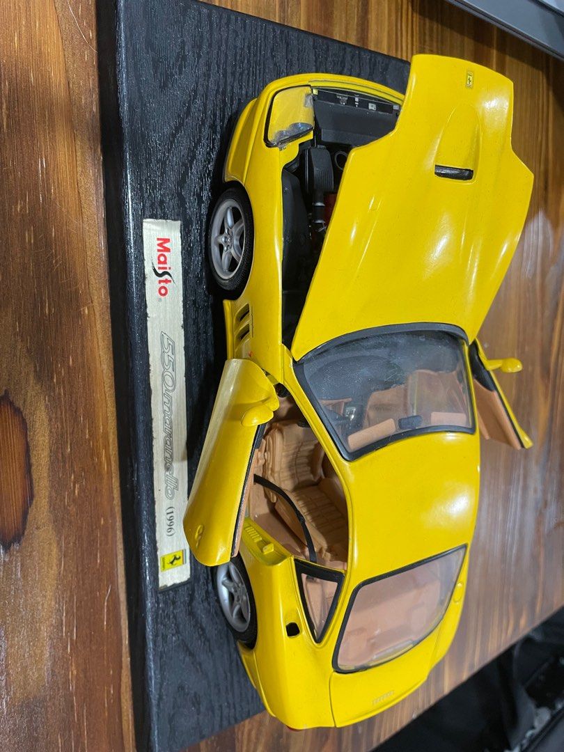 Yellow Ferrari 550 maranello 1996, Hobbies & Toys, Toys & Games on ...