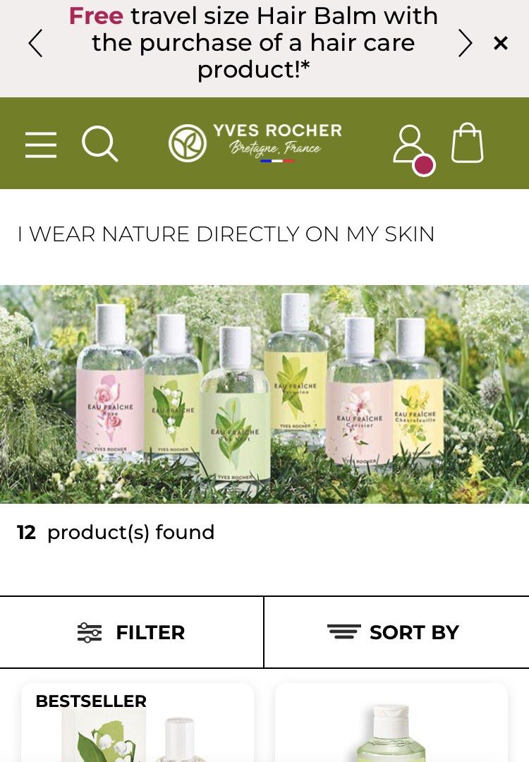 Yves Rocher Rose Eau De Toilette 100ML - Used, Beauty & Personal Care ...