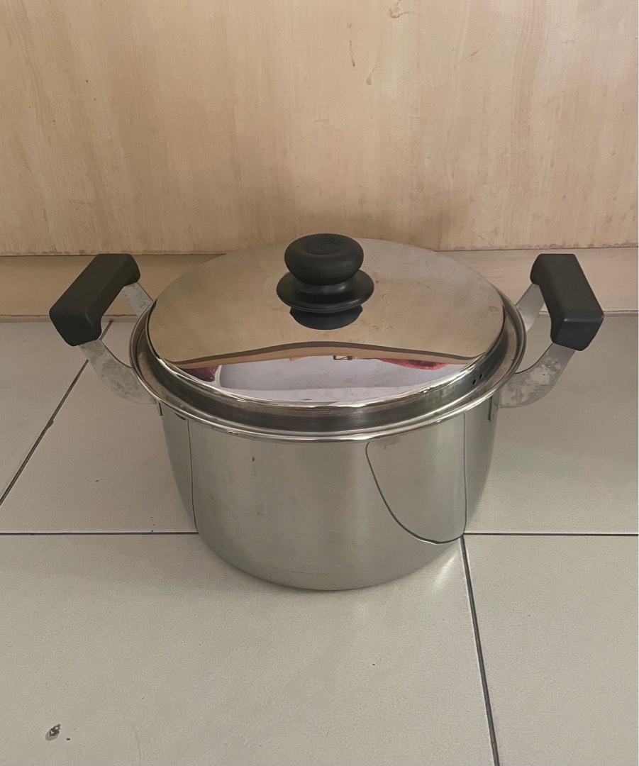 Zebra stainless steel pot, Furniture & Home Living, Kitchenware ...