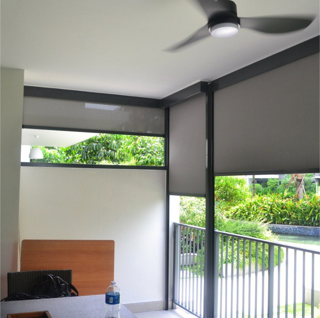 Ziptrak, Wind Curtain, Motorised Euro Zipblinds, Partition Curtain ...