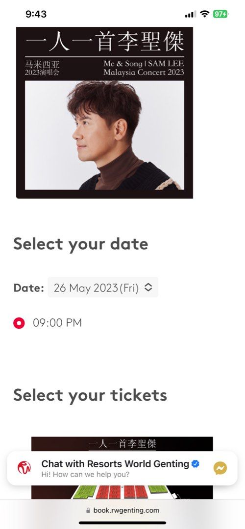 【一人一首李聖傑】马来西亚2023演唱会 Sam Lee Concert, Tickets & Vouchers, Event Tickets on Carousell