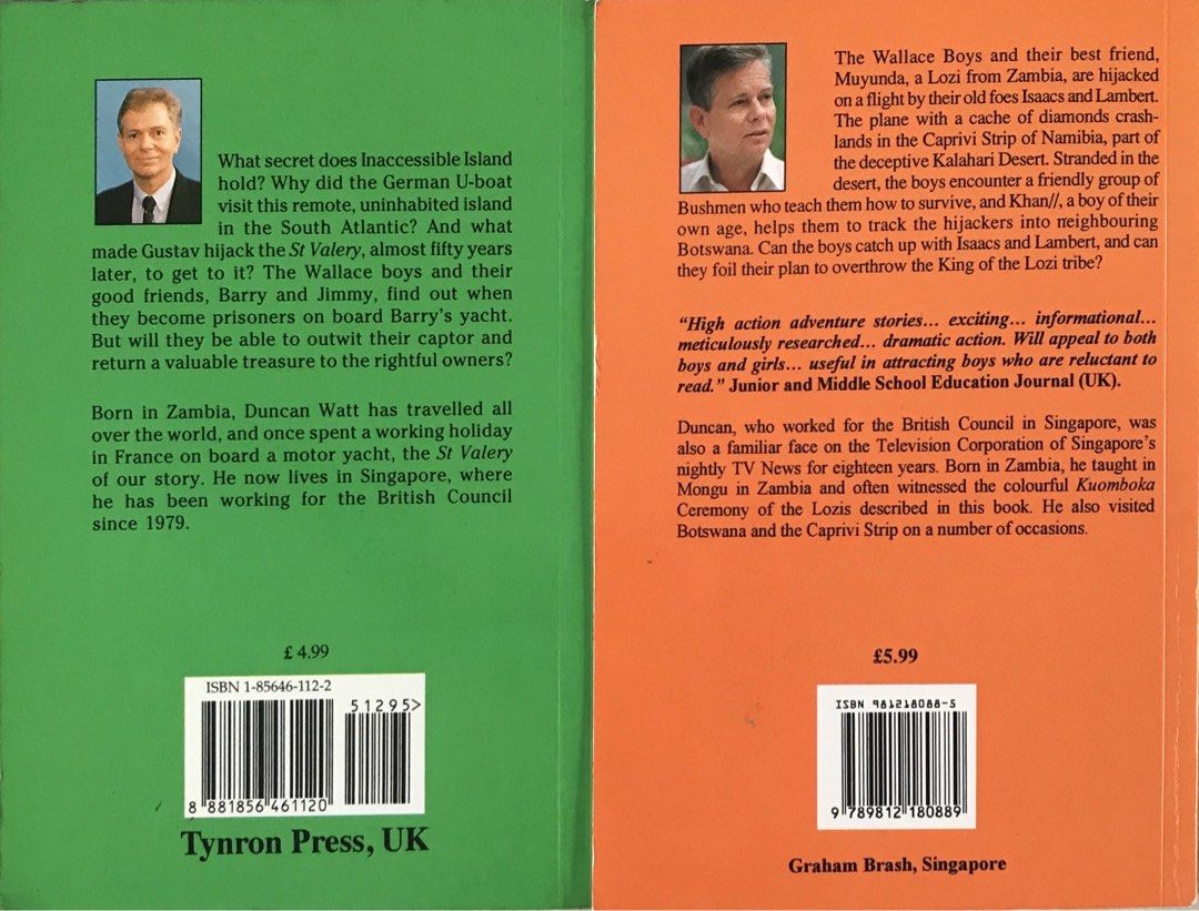 2 books by Duncan Watt : Trouble in Tristan & Crash in the Caprivi ...