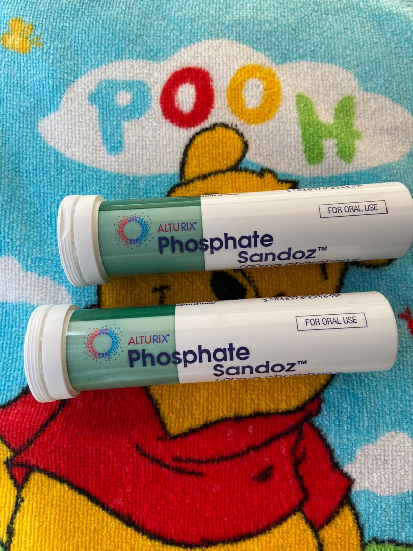 開心大優惠 $400/2枝 全新現貨 英國 ALTURIX Phosphate Sandoz 500mg phosphorus 20 effervescent tablets ...