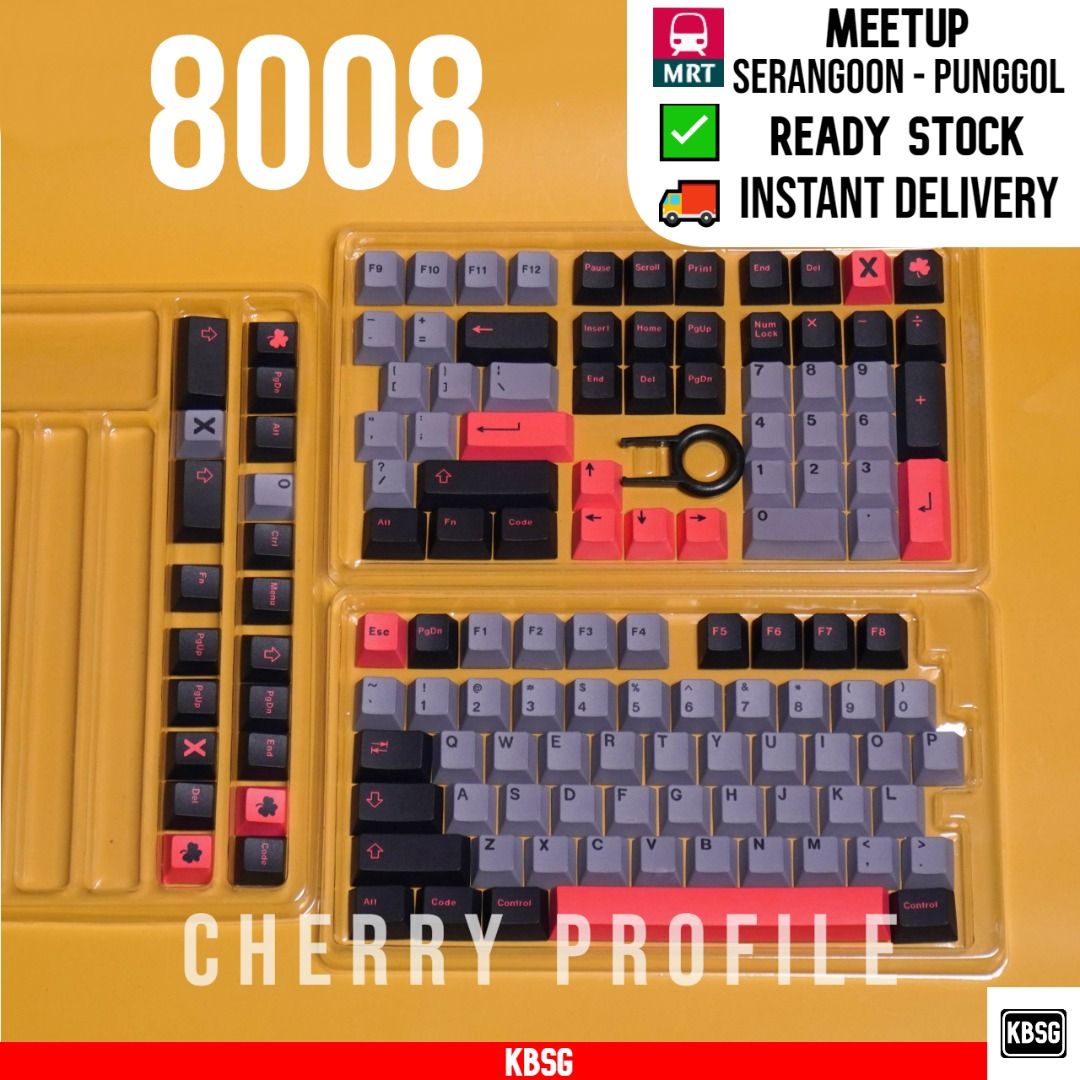 8008 Cherry Profile PBT Keycaps for Mechanical Keyboard (GMK Clones ...
