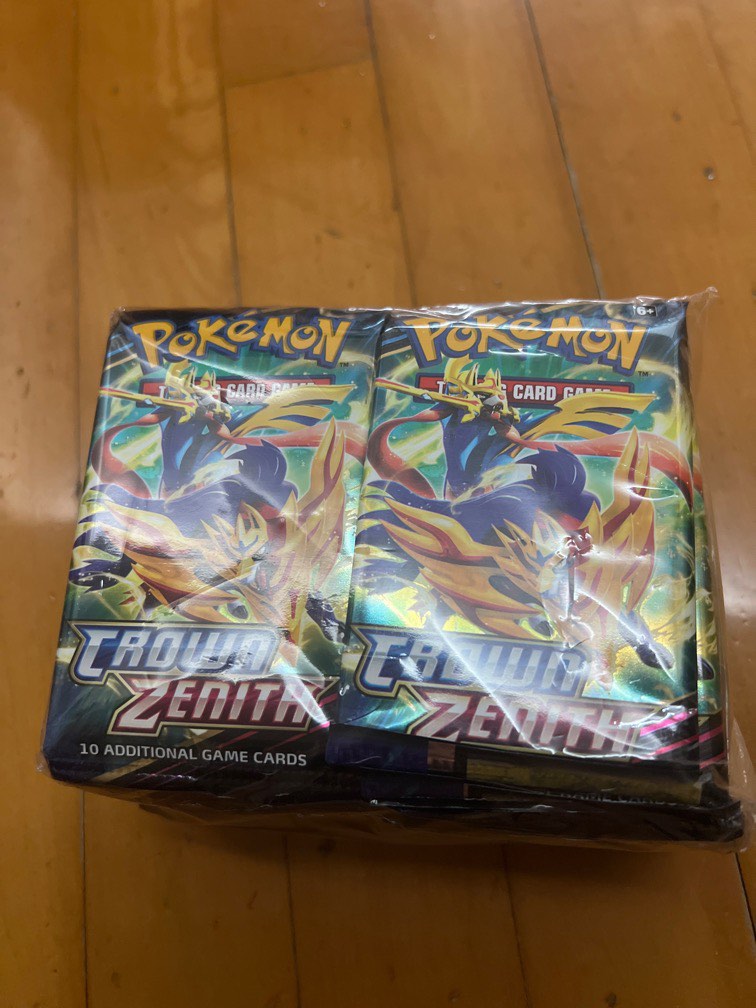 現貨 ptcg 美版 ss12.5 Crown Zenith 36 booster packs, 興趣及遊戲, 玩具 & 遊戲類 - Carousell