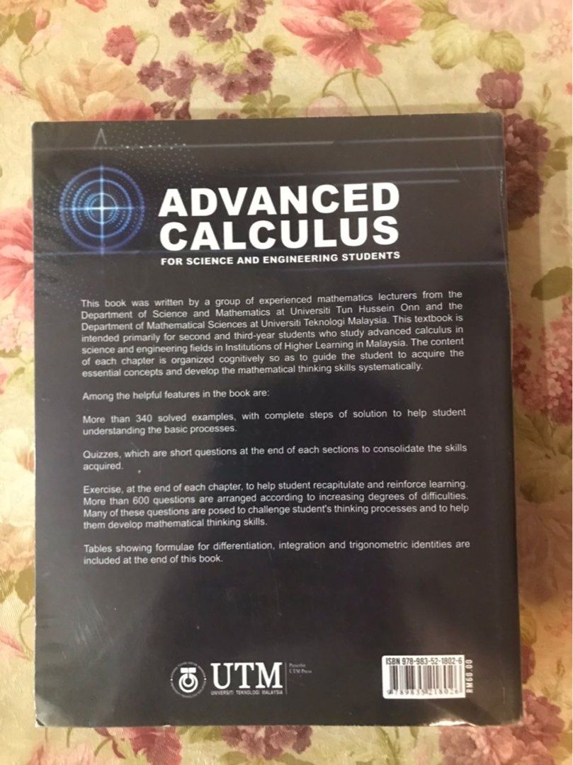 Advanced Calculus UTM, Hobbies & Toys, Books & Magazines, Assessment ...
