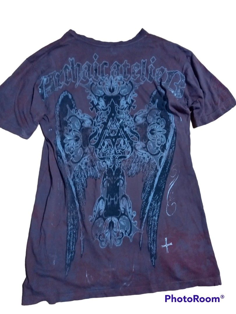 Affliction X Archaic Grunge Red, Maroon, Men's Fashion, Tops & Sets ...