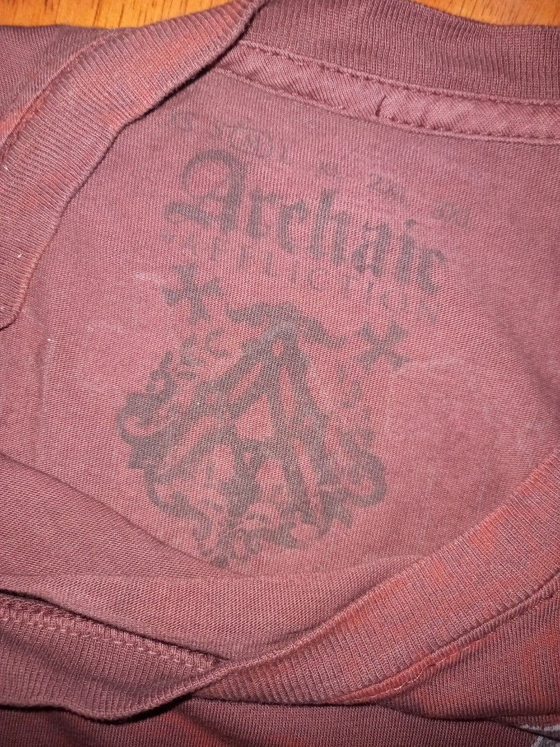 Affliction X Archaic Grunge Red, Maroon, Men's Fashion, Tops & Sets ...
