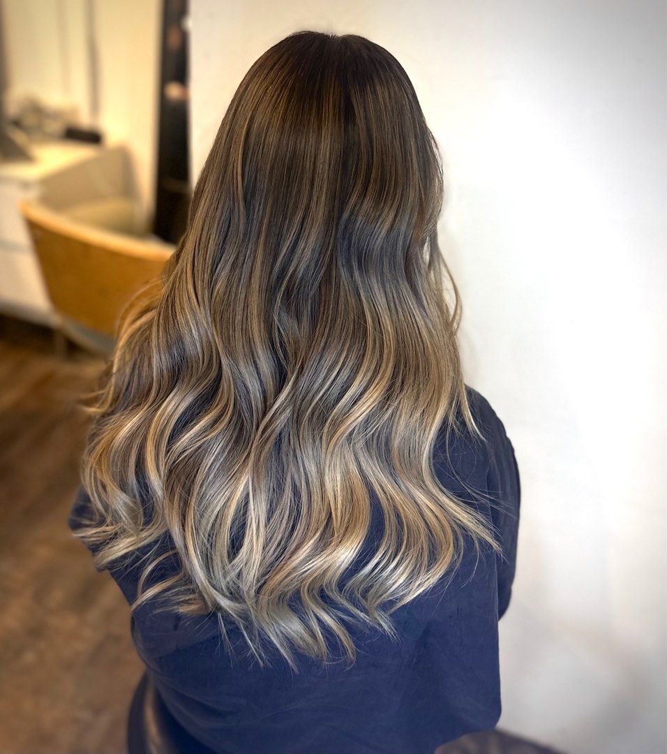 Airtouch Balayage, hair coloring , highlights, tuck in highlights ...