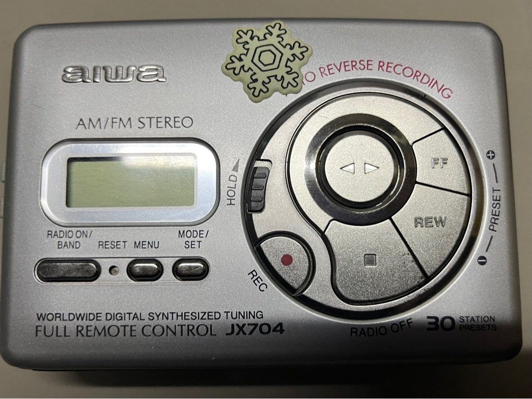 aiwa jx704 Cassette Recorder Player, 音響器材, 音樂播放裝置 MP3及CD Player - Carousell