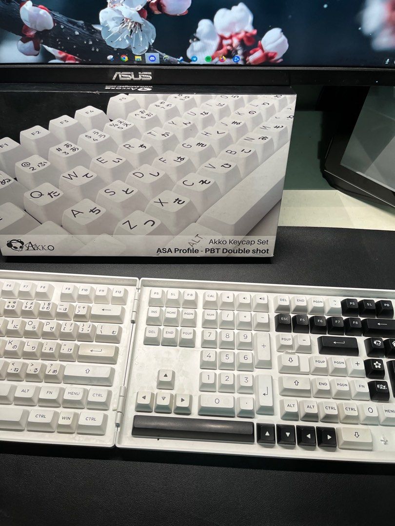 Akko BOW keycaps PBT Double-shot 158 Keys ASA Profile, Computers & Tech ...