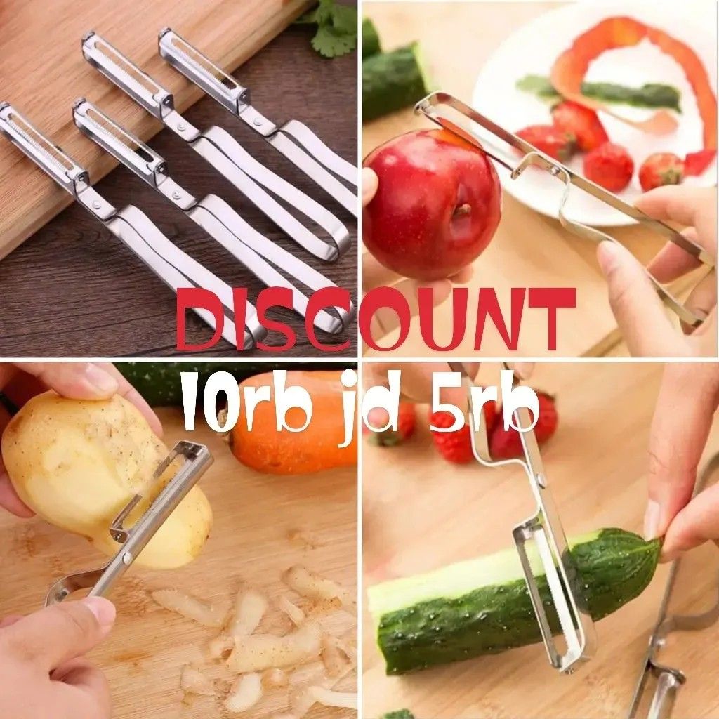 Alat Pisau Pengupas Kupas Kulit Buah Wortel Stainless, Kitchen ...