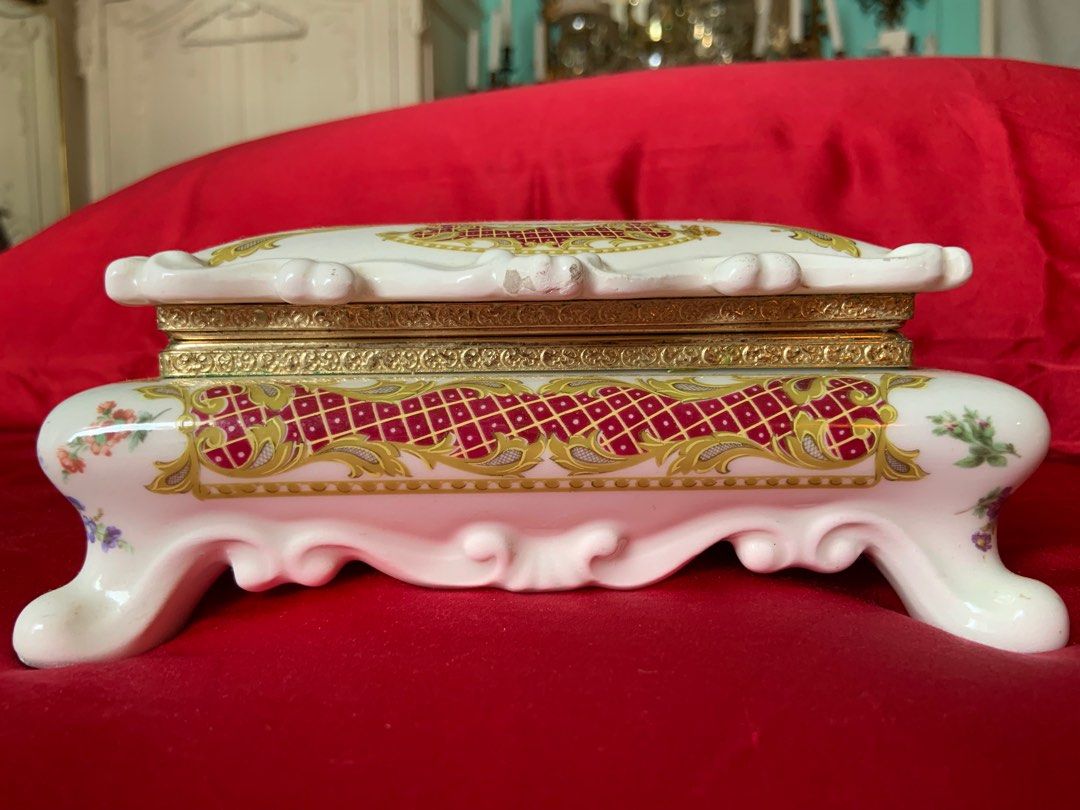 Vintage Italian Porcelain Jewellery Box, Hobbies & Toys, Memorabilia ...