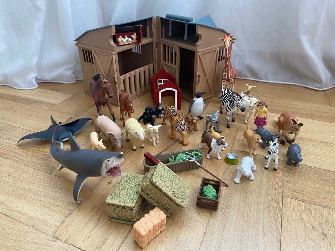 Marina life and Animal Farm Play Schleich CollectA, Hobbies & Toys ...
