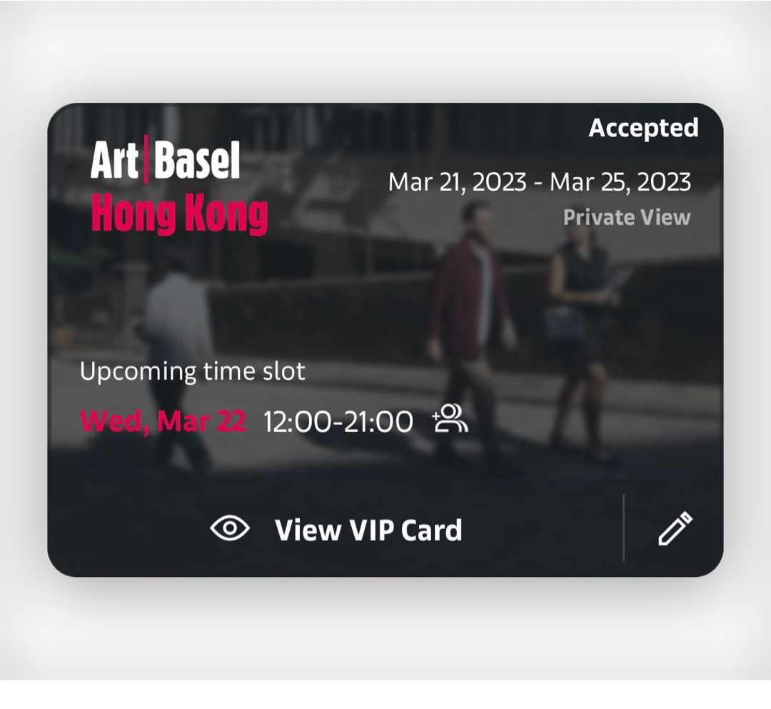 25/3, Art Basel, 2 張, 巴塞爾藝術展, 畫展, 門票＆禮券, 活動門票 - Carousell