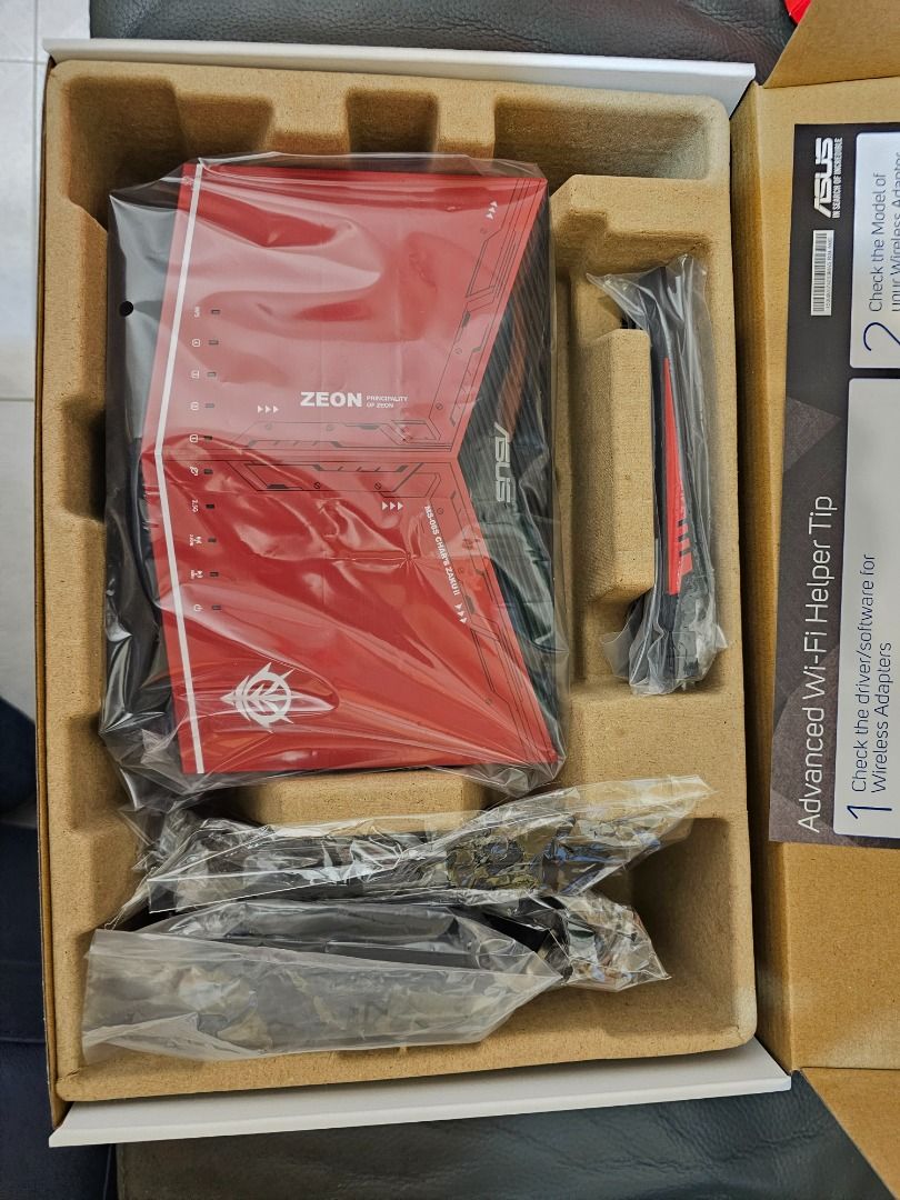 ASUS RT-AX86U Zaku II Edition Wifi 6 AX5700 Wireless Router, 電腦＆科技, 電腦 ...