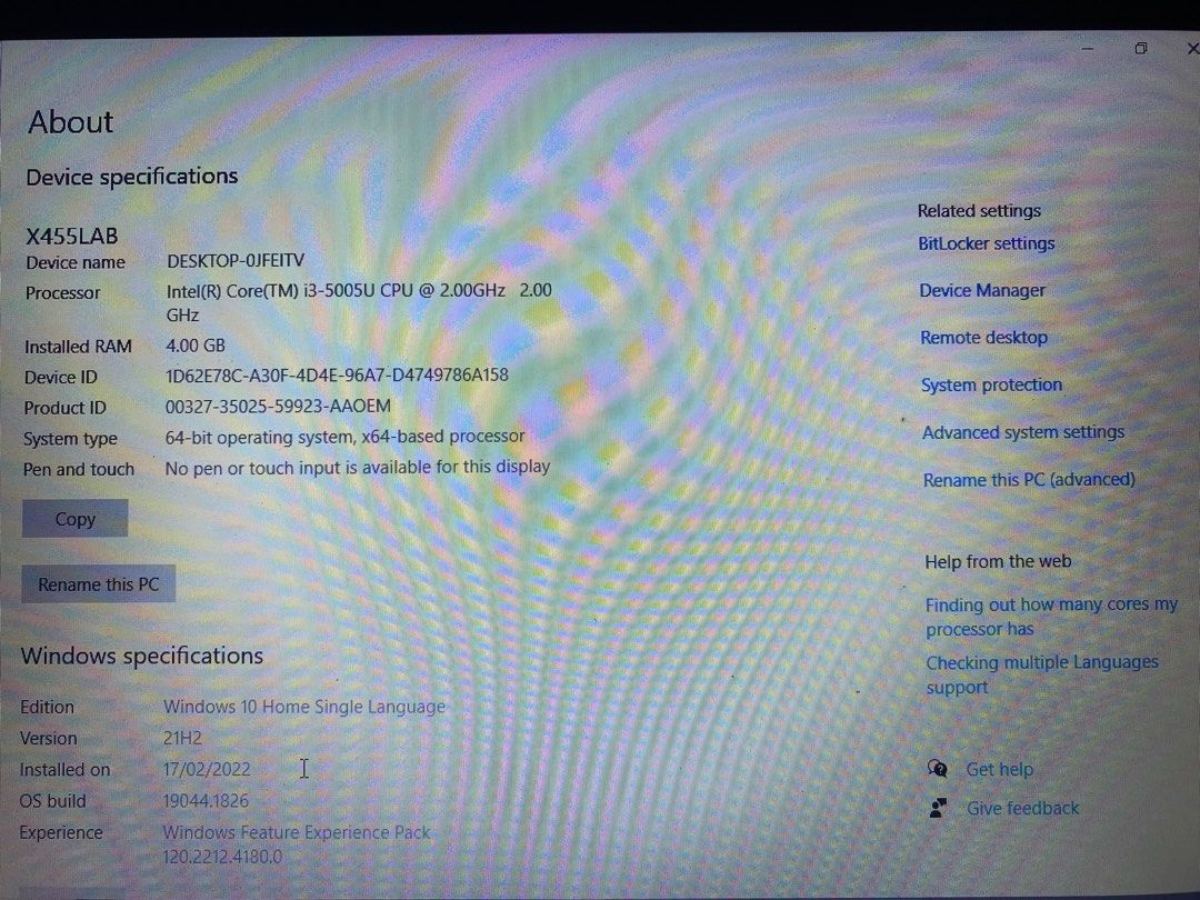 ASUS X455LAB secondhand laptop, Computers & Tech, Laptops & Notebooks ...