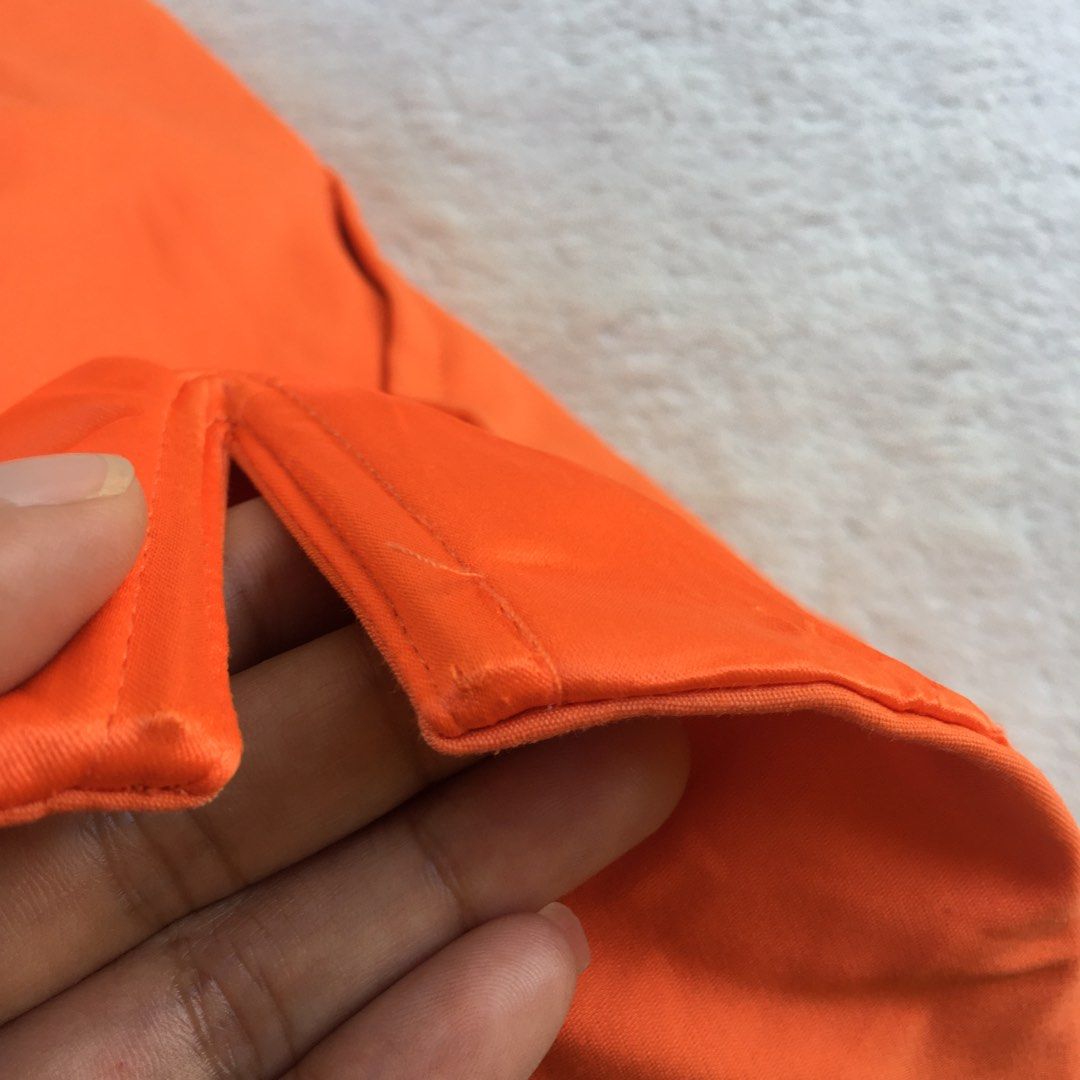 Bardot orange corset top padded on Carousell